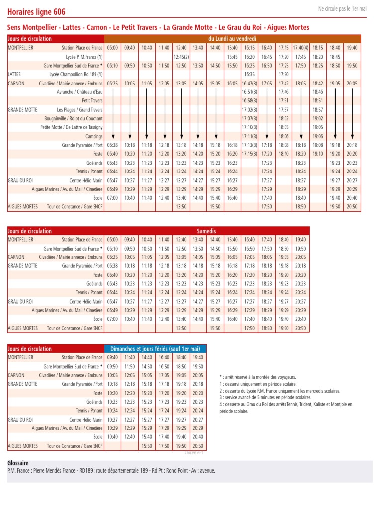 Horaires Bus Clermont Lhãrault Montpellier