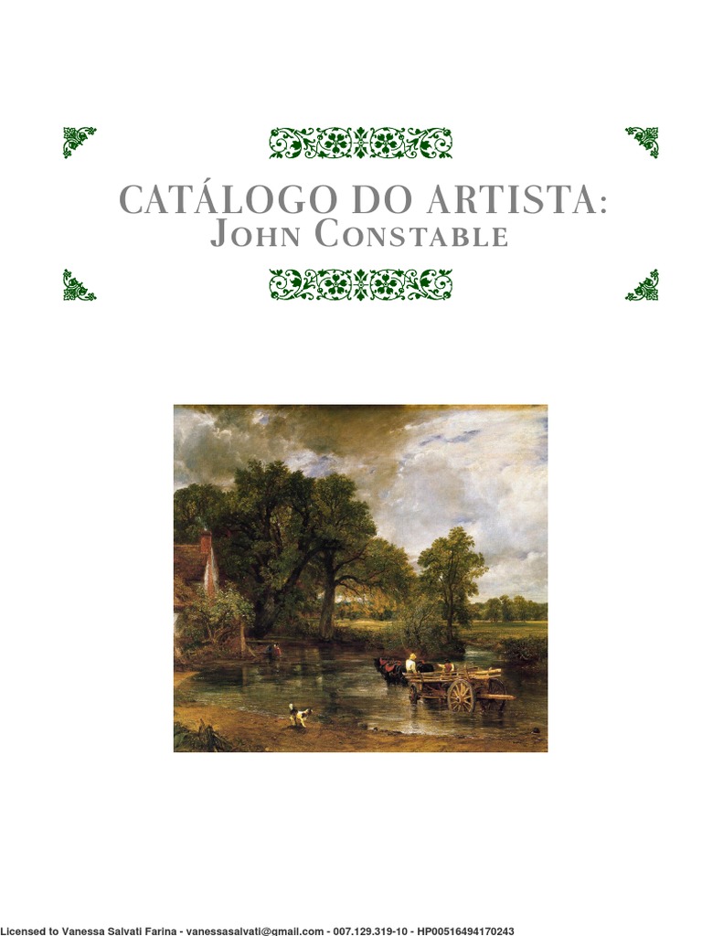 A4 Cat Logo John Constable | PDF | Arco-íris | Céu