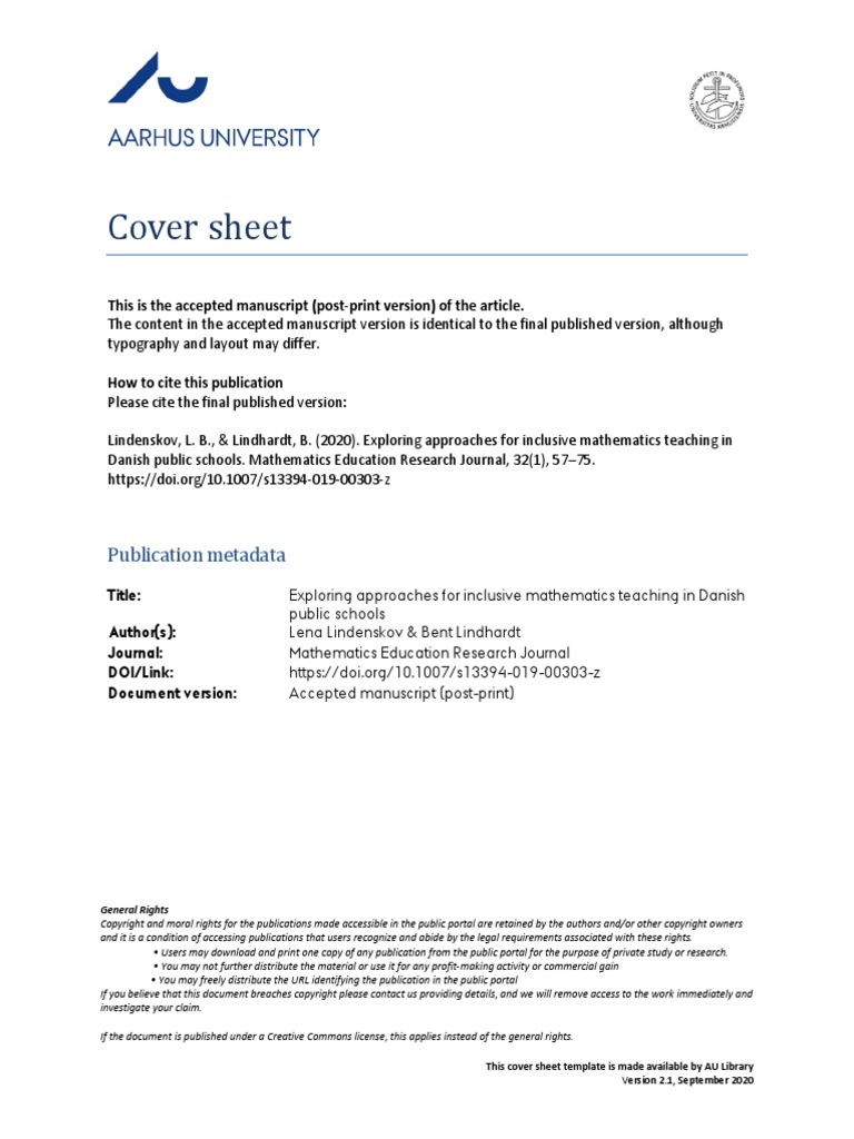 Exploring Approaches For Inclusive Mathematics | PDF | Teachers ...