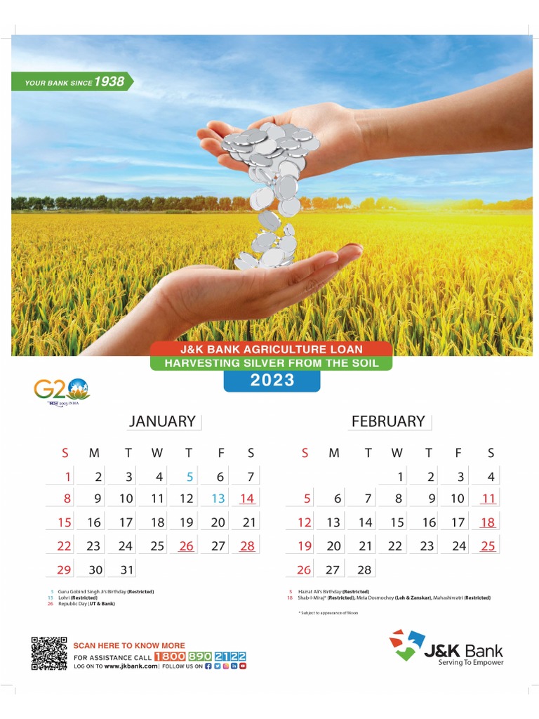 Jk Bank Calender Pdf