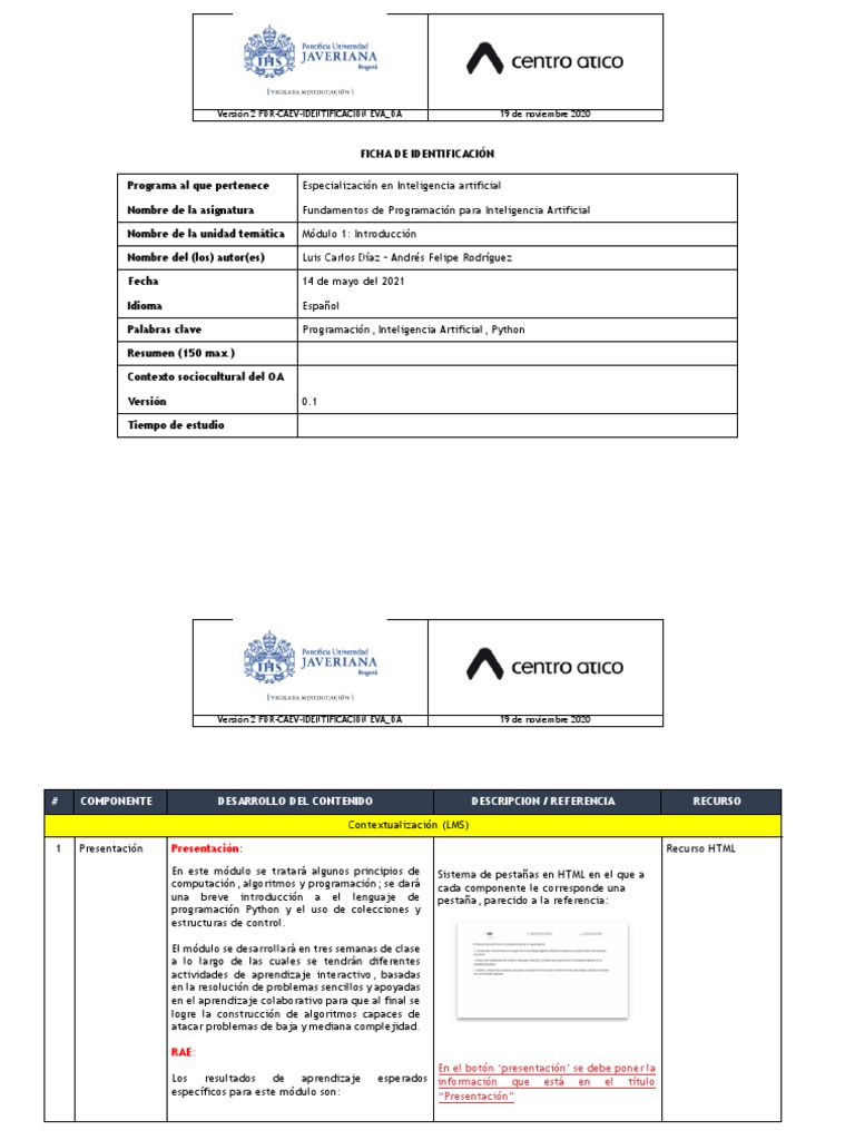 FUNDAMENTOS PROGRAMACIaN MODULO 1 | PDF | Lenguaje de programación ...
