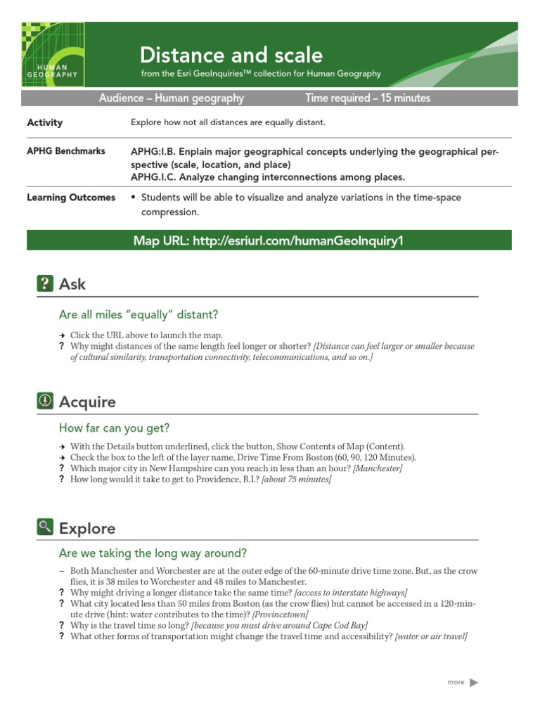 1 Scale Aphg Geoinquiry | Download Free PDF | Esri | Arc Gis