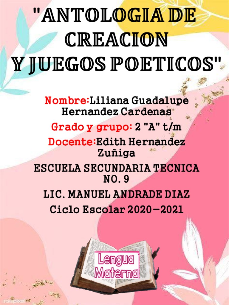 Poesía y Lenguaje en Secundaria Técnica 9 | PDF | Poesía