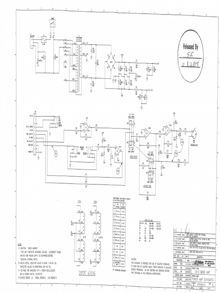 B-3 Power AMP Schematic | PDF