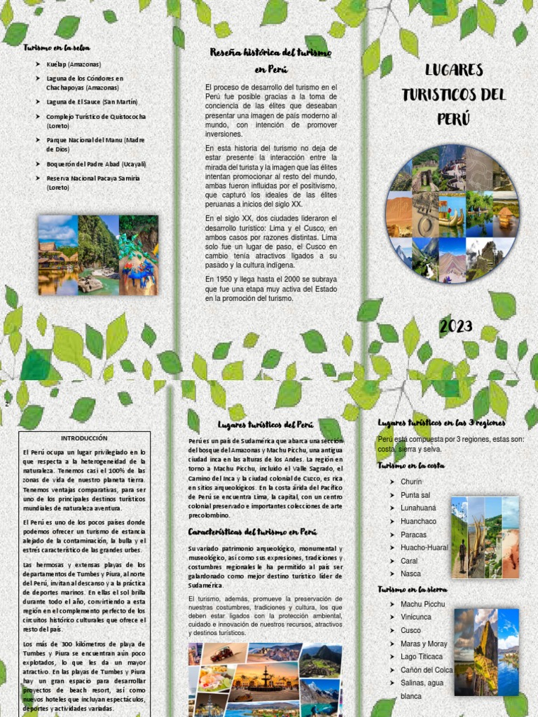 Triptico | PDF | Perú | Turismo