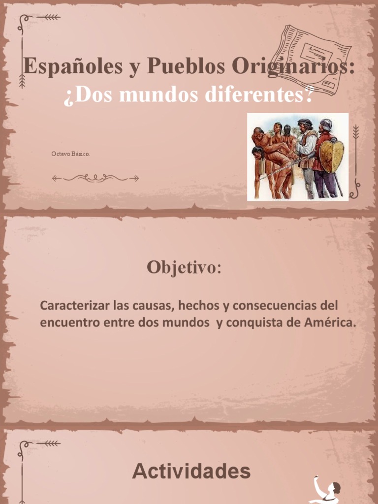 Encuentro de Dos Mundos: Indígenas y Españoles | PDF | España | Mapa