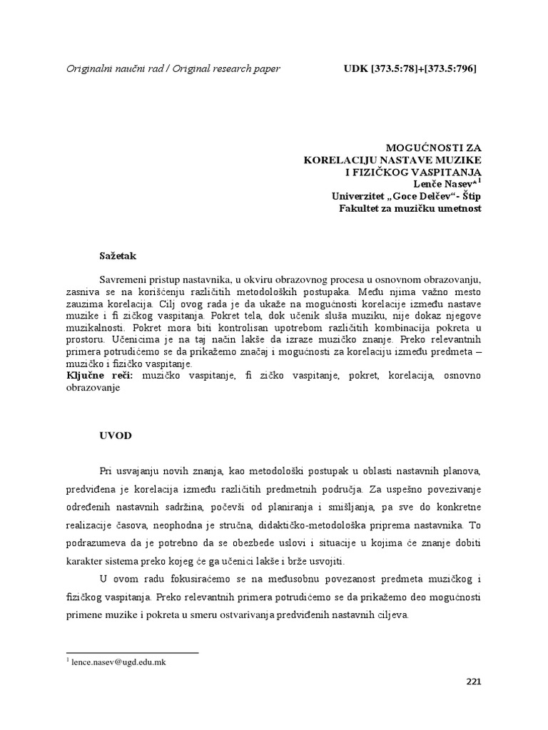 Originalni naučni rad | PDF