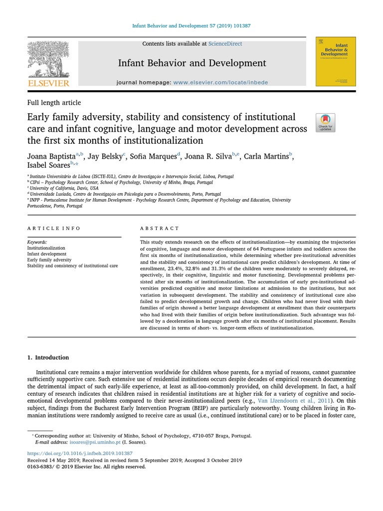 Infant Behavior and Development: Full Length Article | PDF | Variance ...