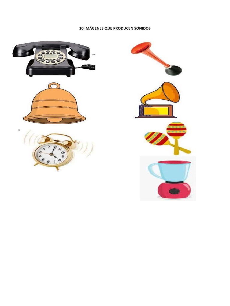 10 IMÁGENES QUE PRODUCEN SONIDOS | PDF