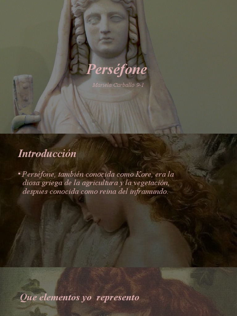 Persephone Greek Goddess Powerpoint | PDF