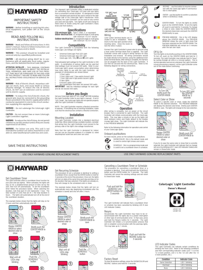 Colorlogic Light Controller | PDF | Electrical Wiring | Manufactured Goods