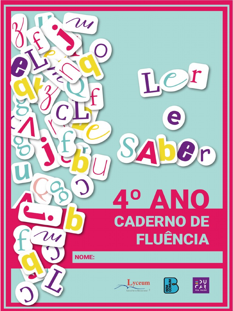 4º Ano Caderno de Fluência | PDF | Ritmo | Cor