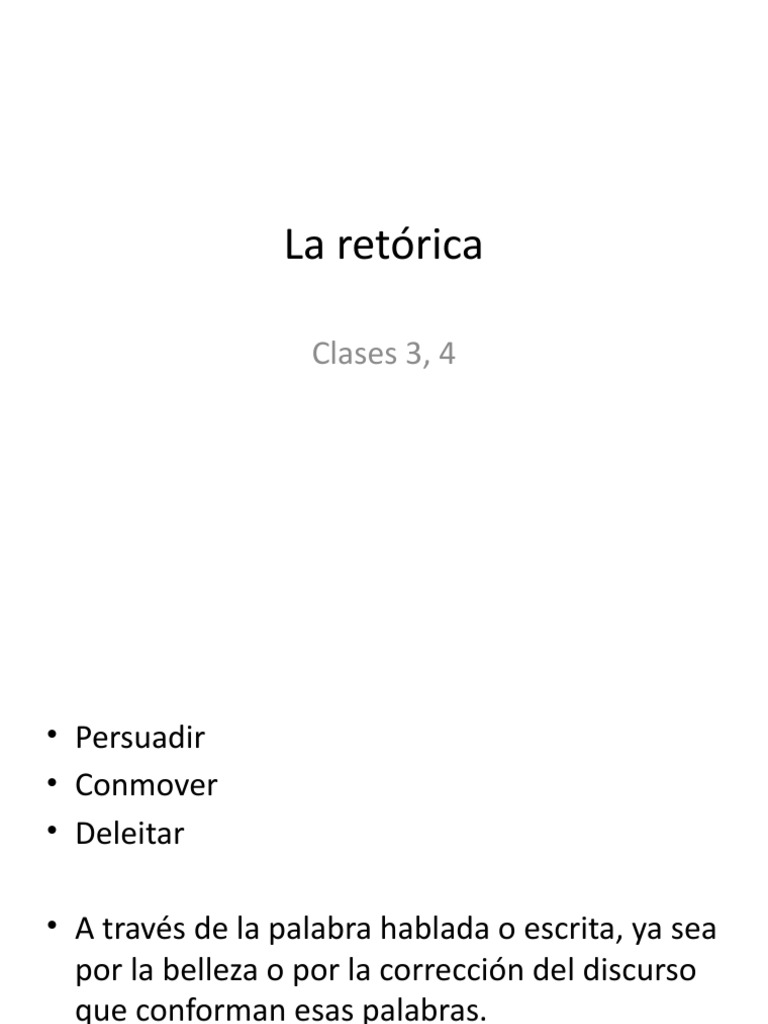 Retórica Clási | PDF | Retórica