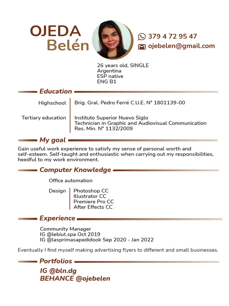 pdf OJEDA BELÉN CV 2023 | PDF