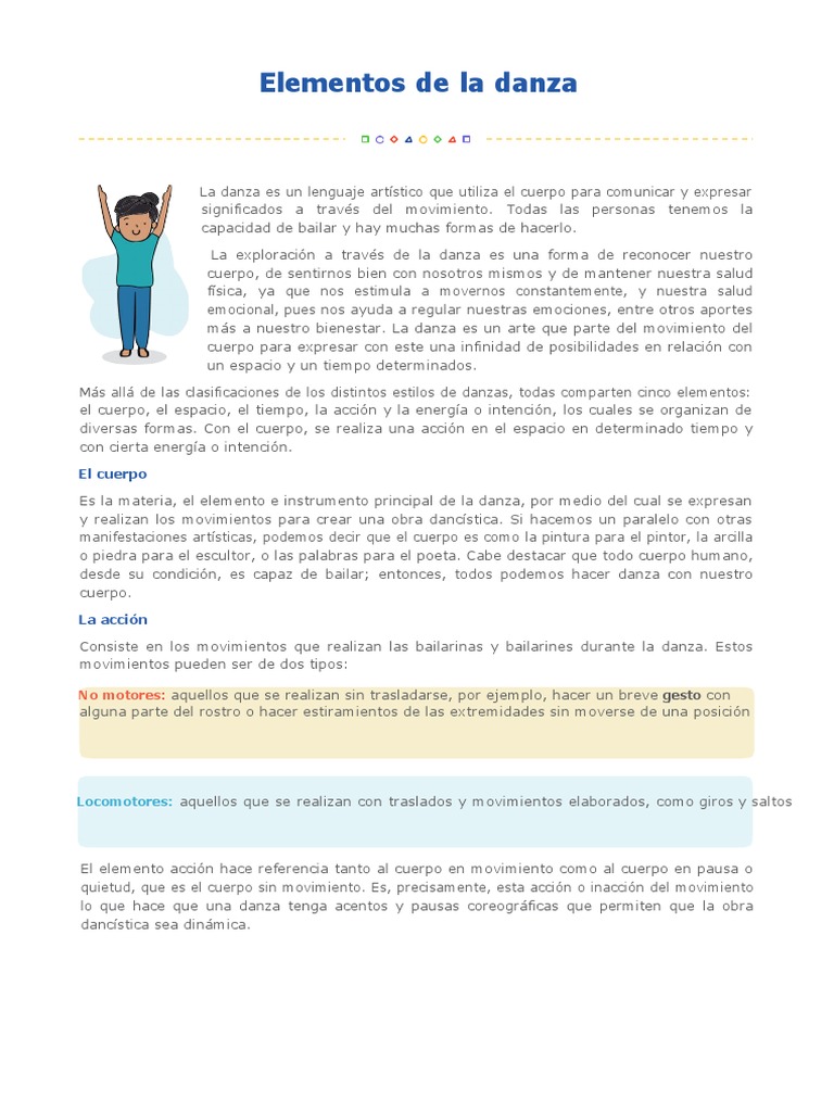 Elementos de La Danza: El Cuerpo | PDF | Bailes | Ritmo