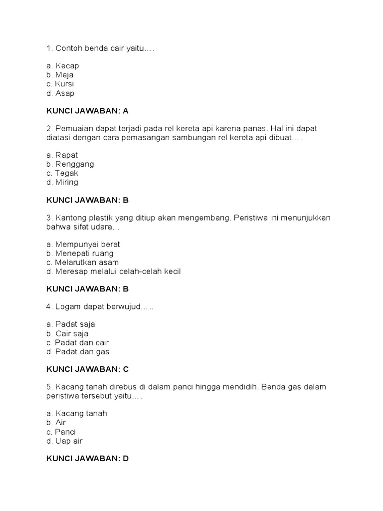Wujud dan Sifat Benda dalam IPA | PDF | Seni & Disiplin Bahasa | Seni
