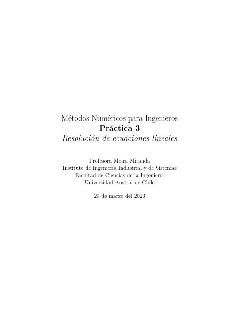 MN-Practica03 23 | Descargar gratis PDF | Análisis numérico | Matriz ...