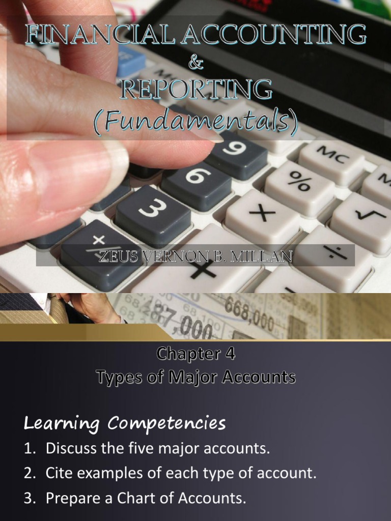 Chapter 4 - Types of Major Accounts | PDF | Expense | Equity (Finance)