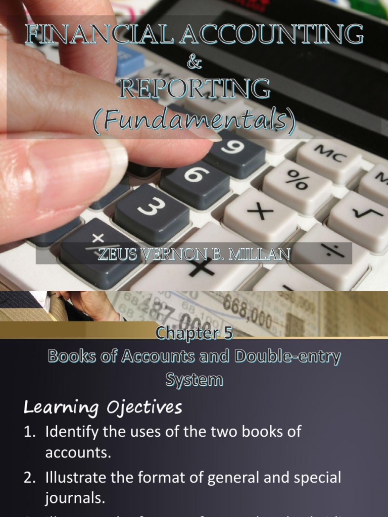 Chapter 5 - Books of Accounts & Double-Entry System | PDF | Debits And ...