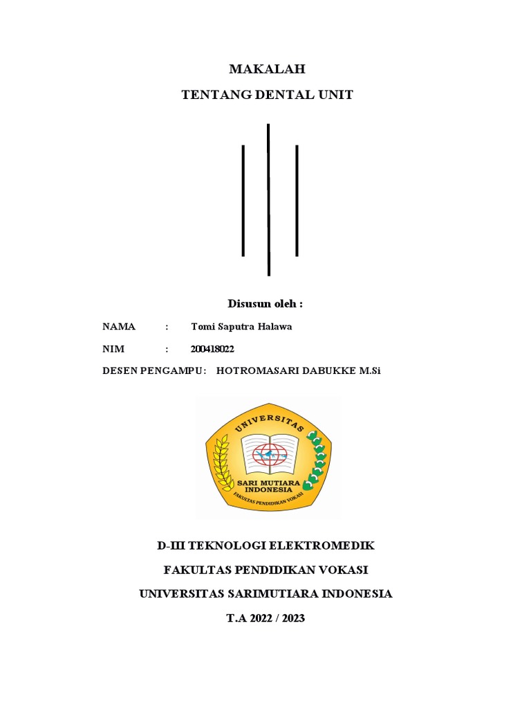 Panduan Lengkap tentang Dental Unit | PDF