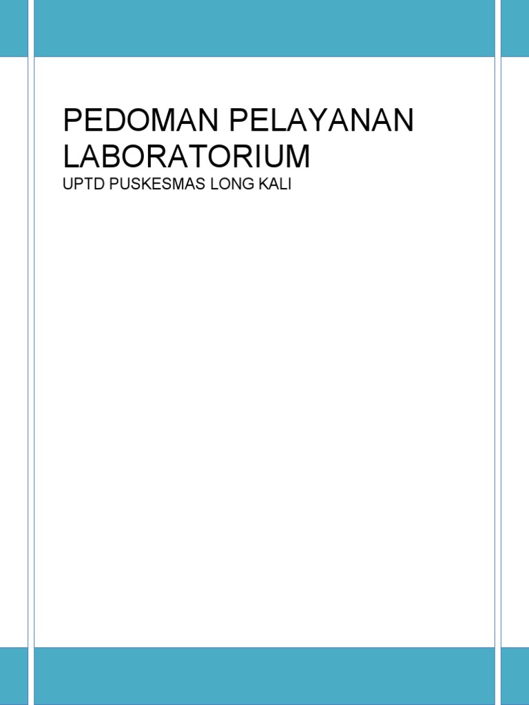 Pedoman Pelayanan Laboratorium | PDF