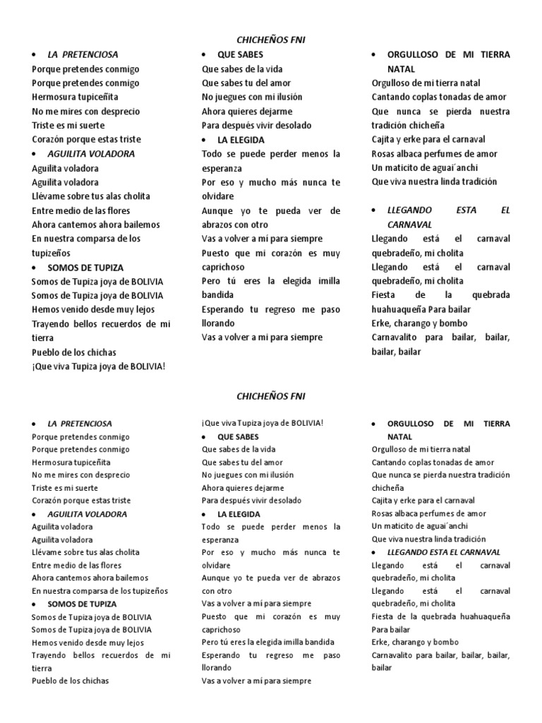 Chicheños Fni 1 | PDF | Carnaval