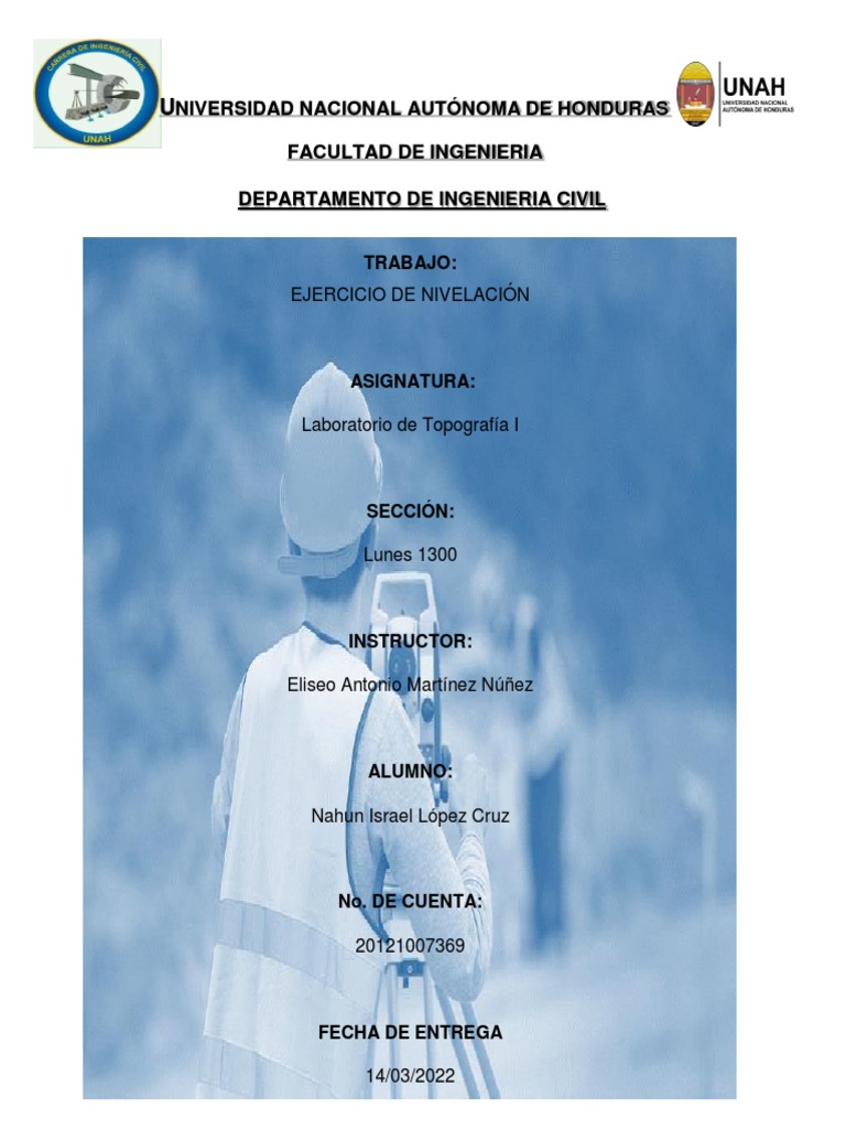 Tabla De Nivelación Pdf