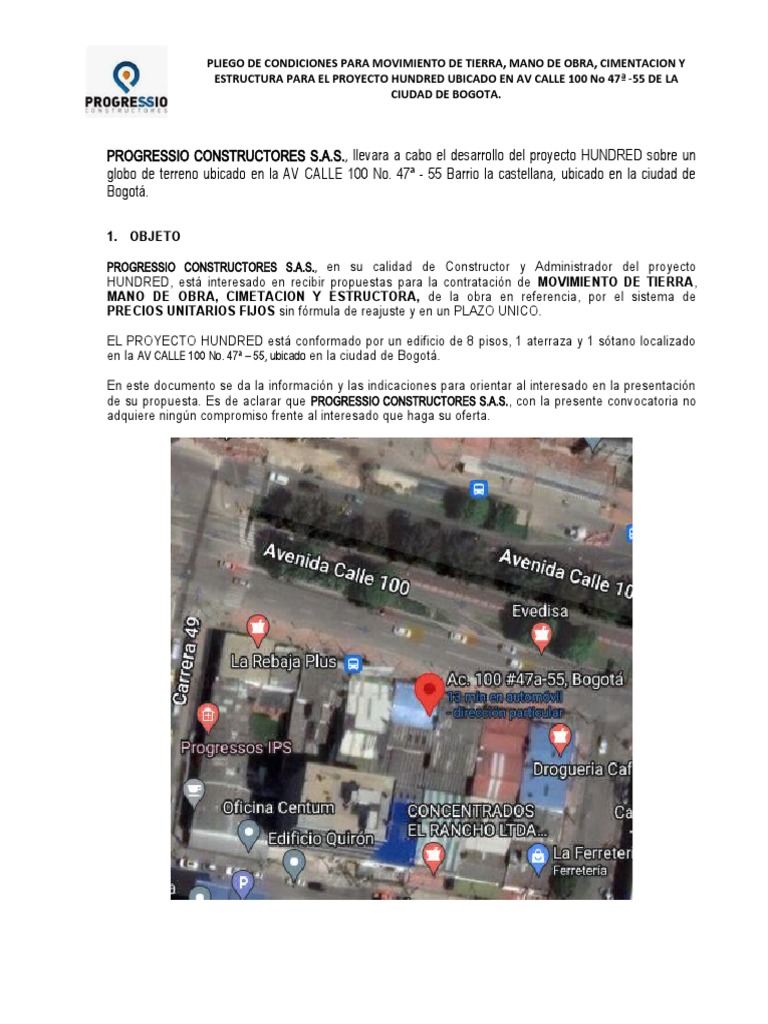 Pliegos Mano de Obra y Cimentacion y Estructura | PDF | Contratista general | Hormigón