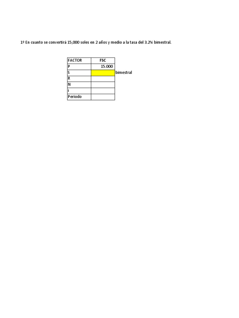 Factores Financieros Formulas y Aplicacion | PDF