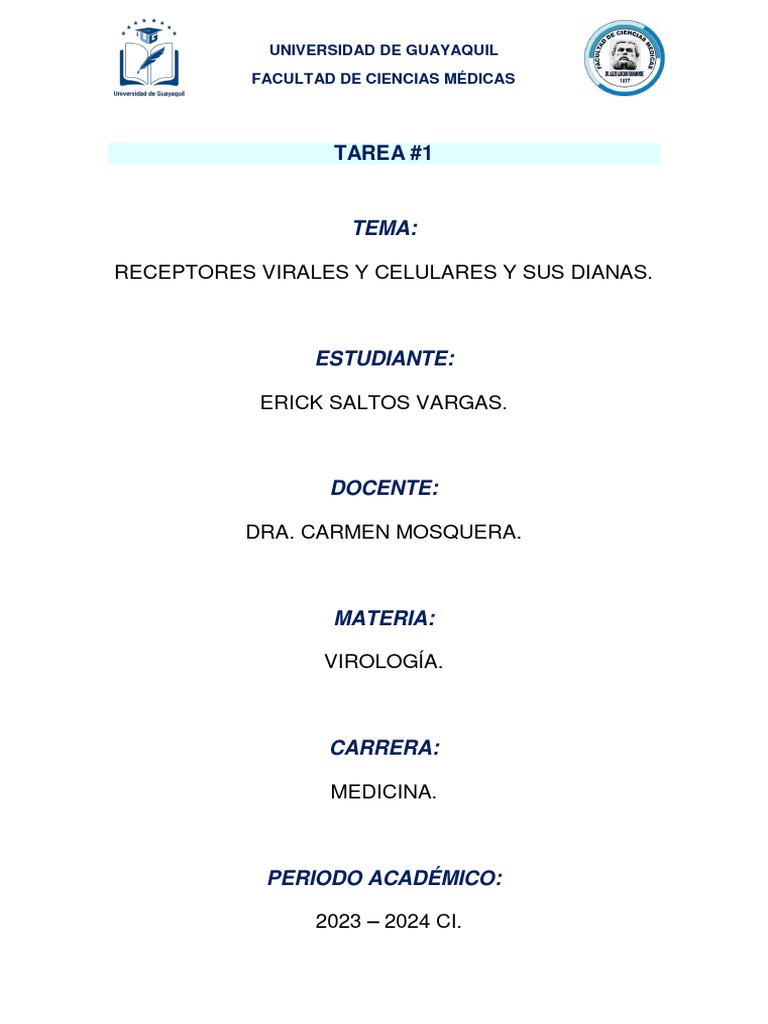 Virología - 50 Receptores Virales, Celulares y Sus Células Diana | PDF | Virus | Macrófago