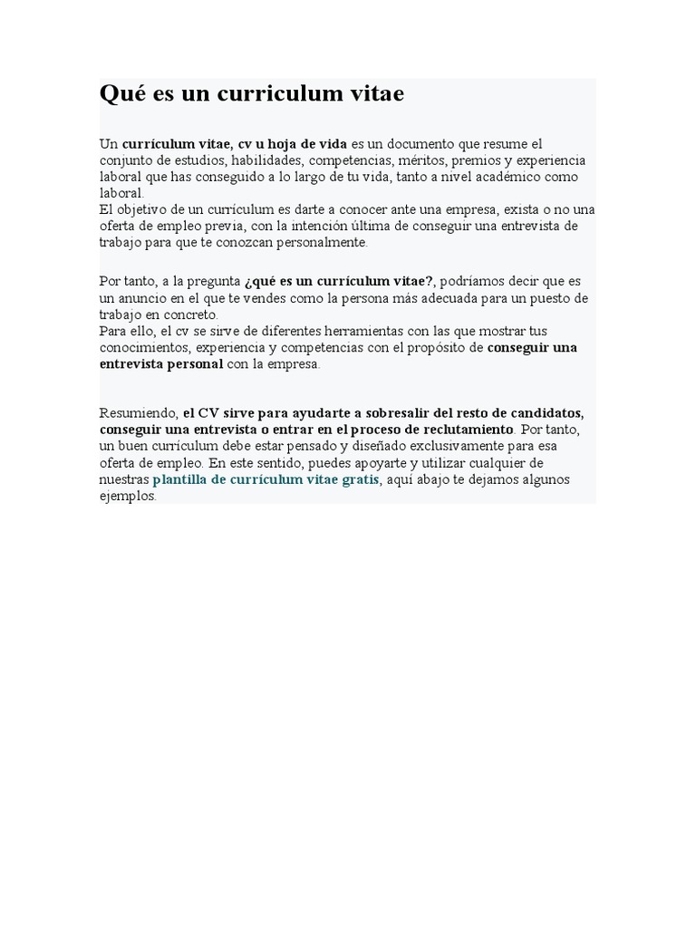 Informe en Base Al Curriculum | PDF | Crecimiento personal y profesional