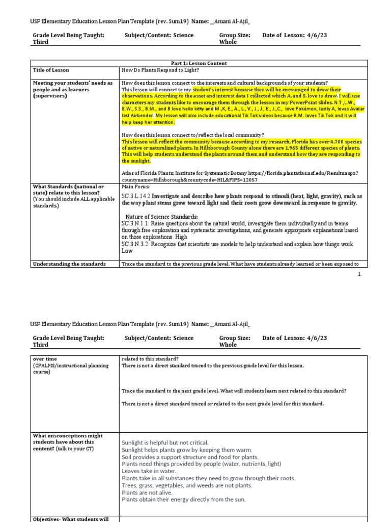 Supervisor Observation Update 2 | Download Free PDF | Lesson Plan ...