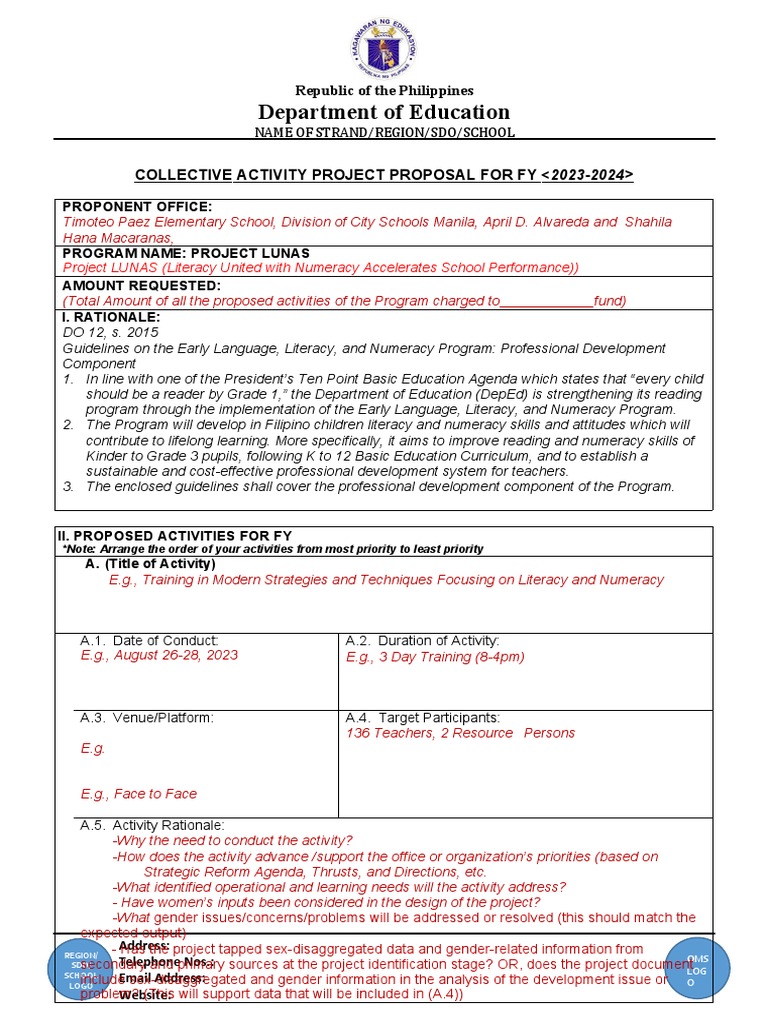 Project Proposal With HGDG | Download Free PDF | Literacy | Gender