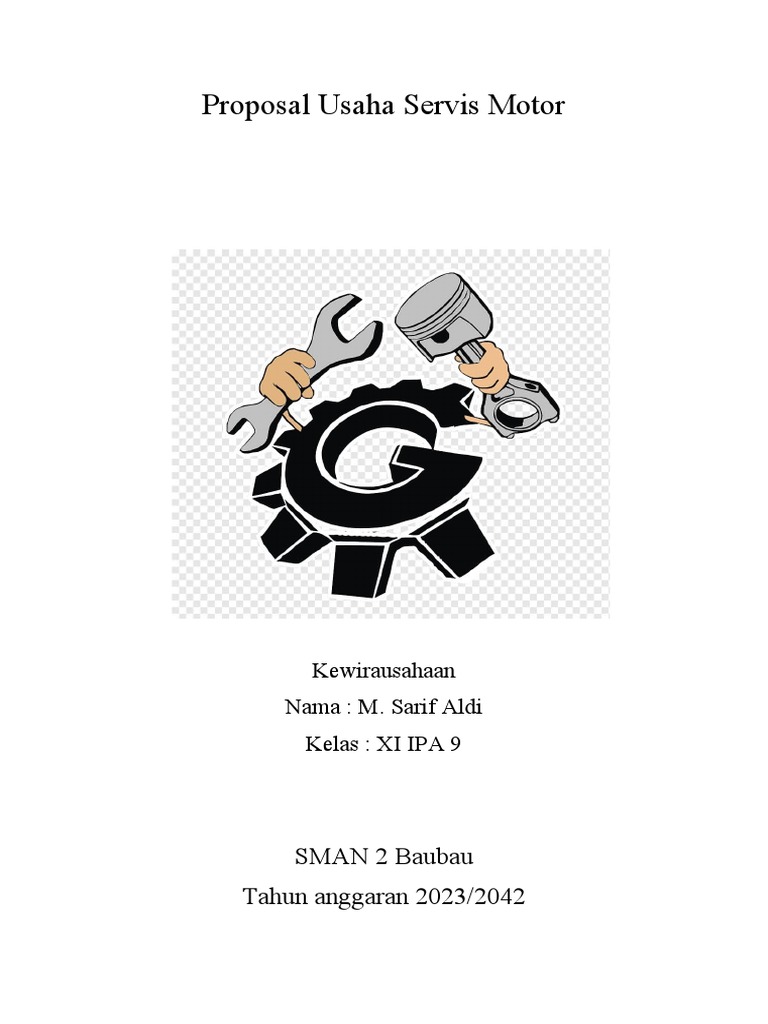 Proposal Usaha Servis Motor | PDF