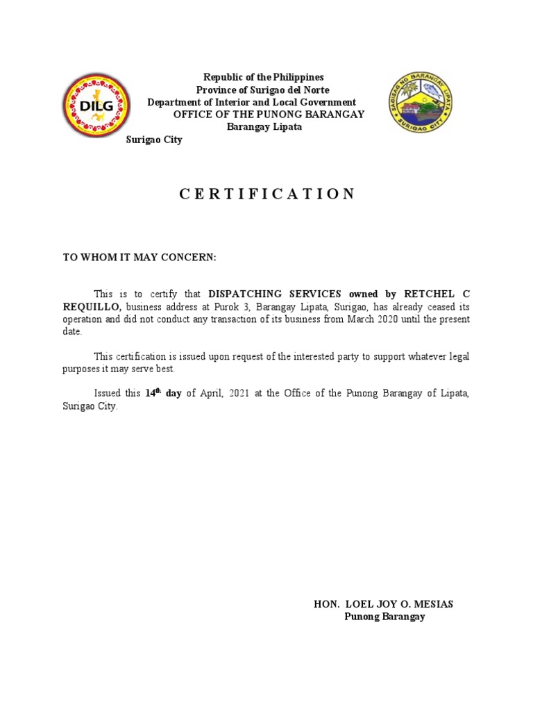 Certification | PDF