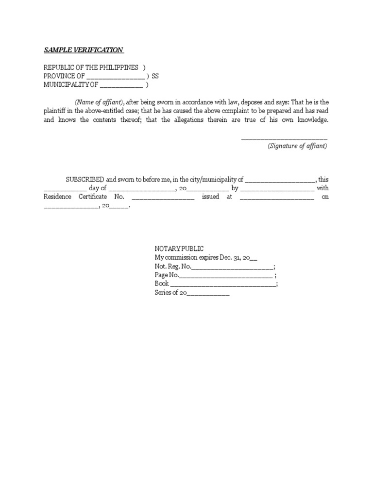Sample Verification | PDF | Social Science | Law