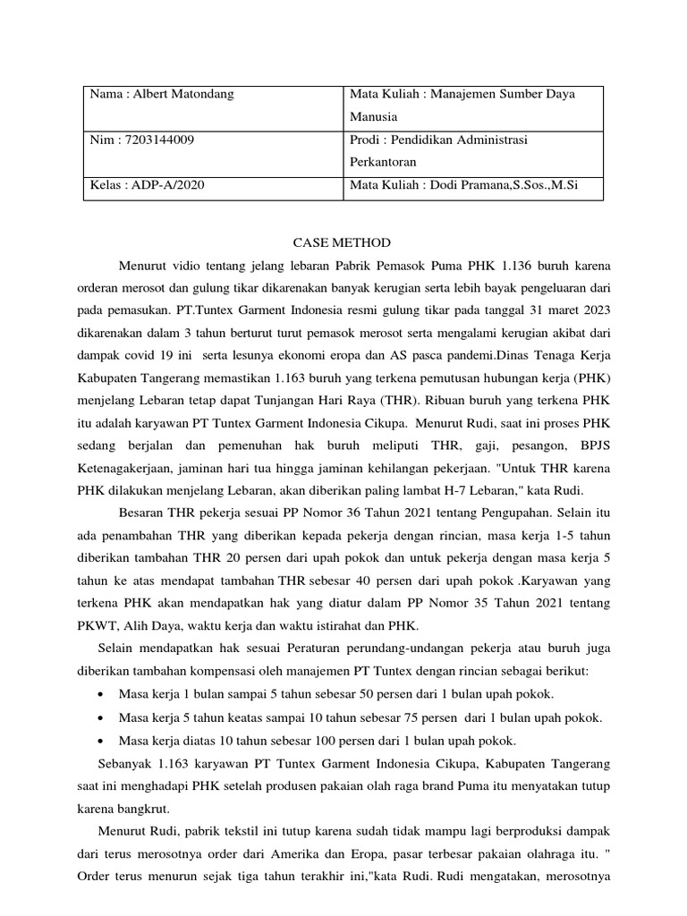 Case Method MSDM Ke 2 | PDF
