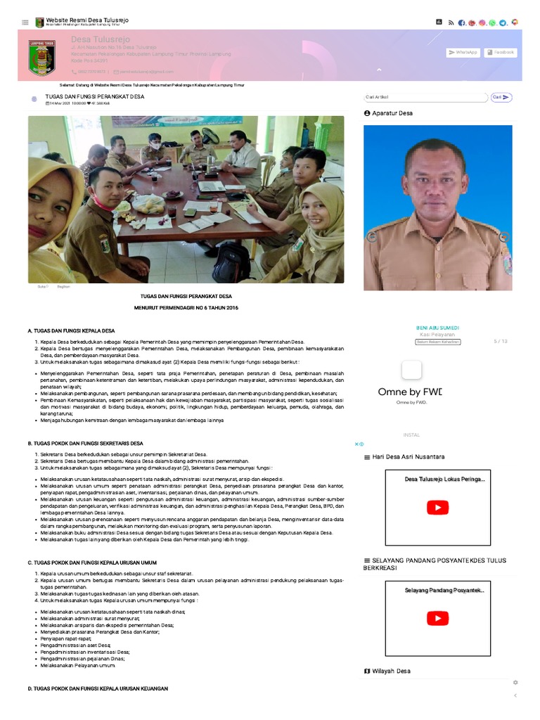 Tupoksi Perangkat | PDF