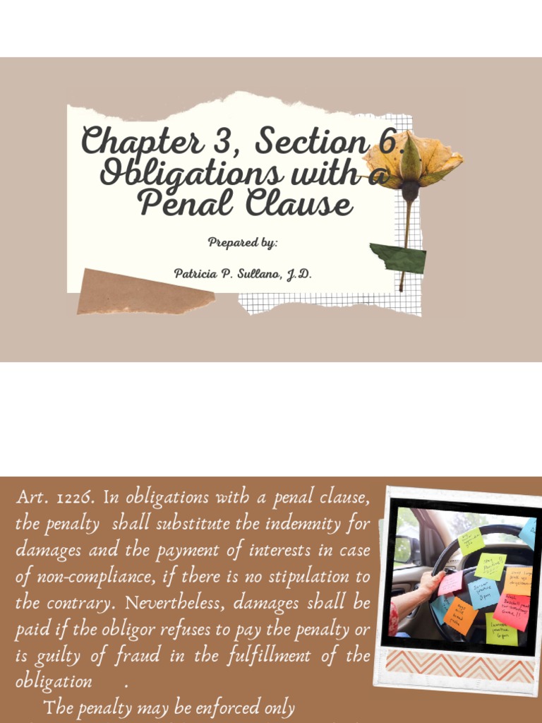 Chapter 3 Section 6 | PDF | Damages | Indemnity