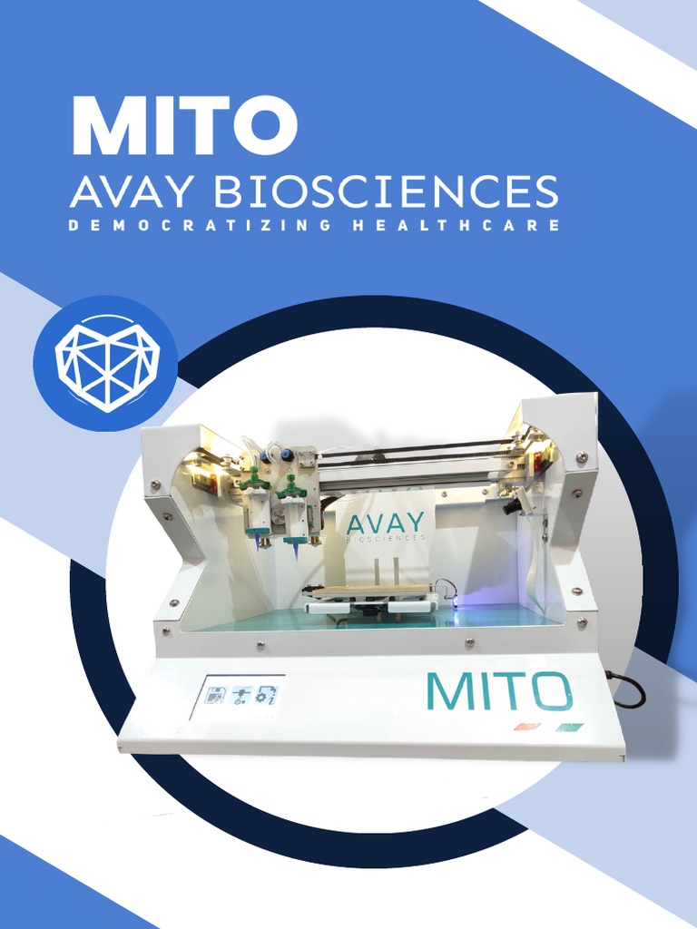Bio 3D Printer AVAY Biosciences MITO | PDF | Printer (Computing ...