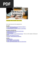 CELTA Pre-Interview Task - Feky | PDF | Adverb | Part Of Speech