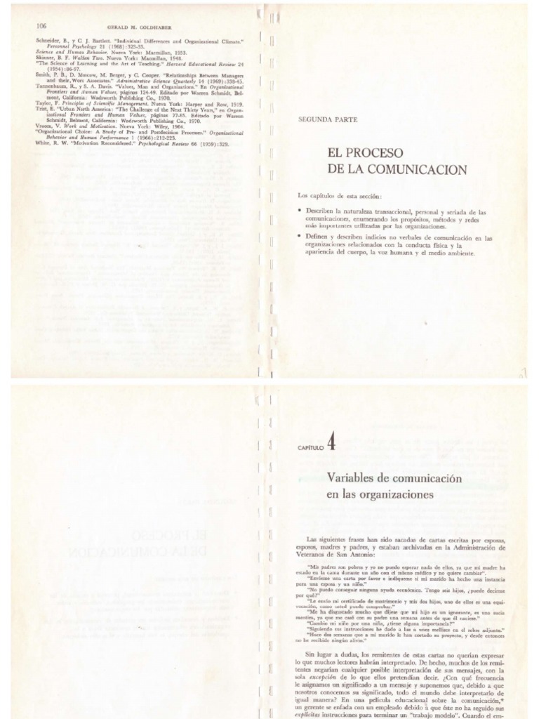 Cap. 4 Variables de La Com Org. Comp | PDF