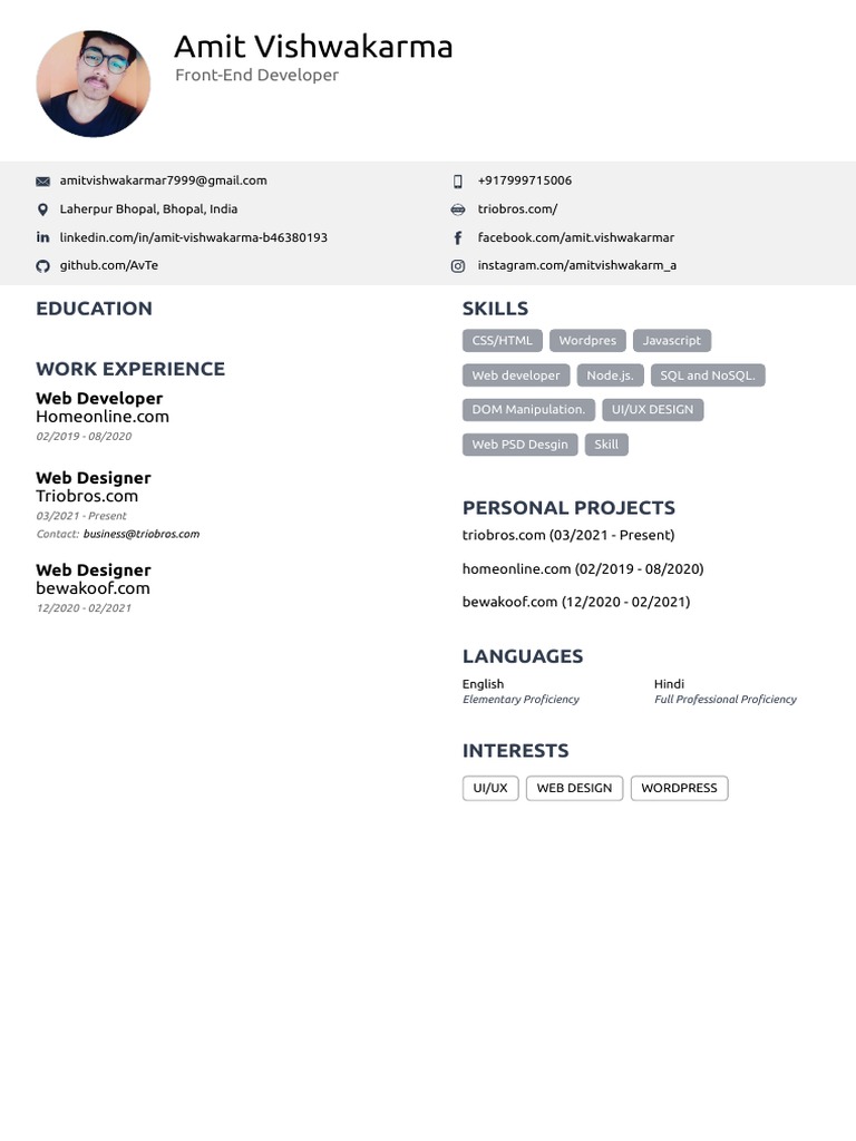 Amit's Resume | PDF