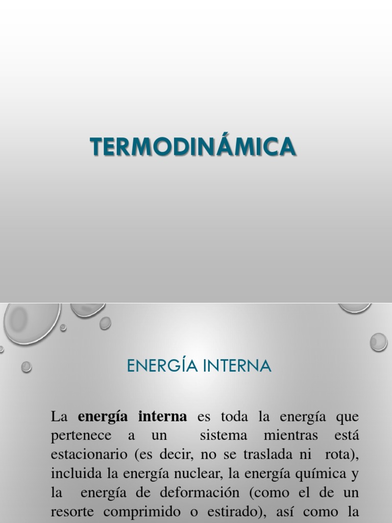 Unidad 3 - Termodinamica 2021 | PDF | Temperatura | Calor