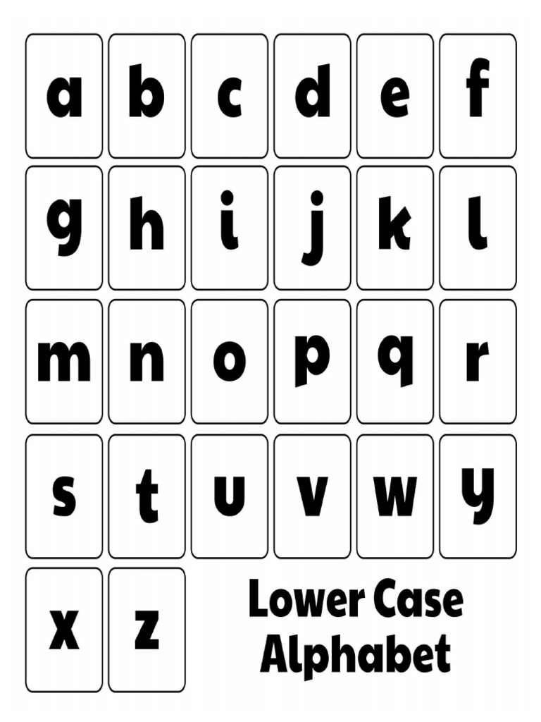 Lower Case Alphabets | PDF