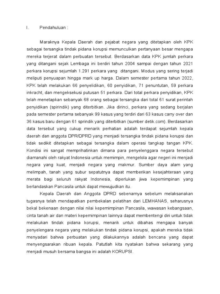 TUGAS ESSAY Agenda I | PDF