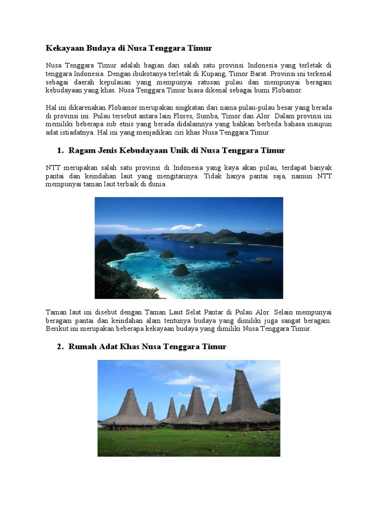 Budaya NTT | PDF