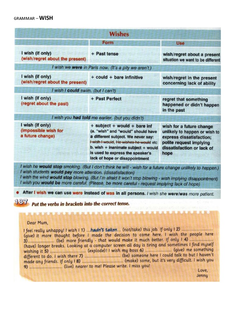 Grammar Wish | PDF