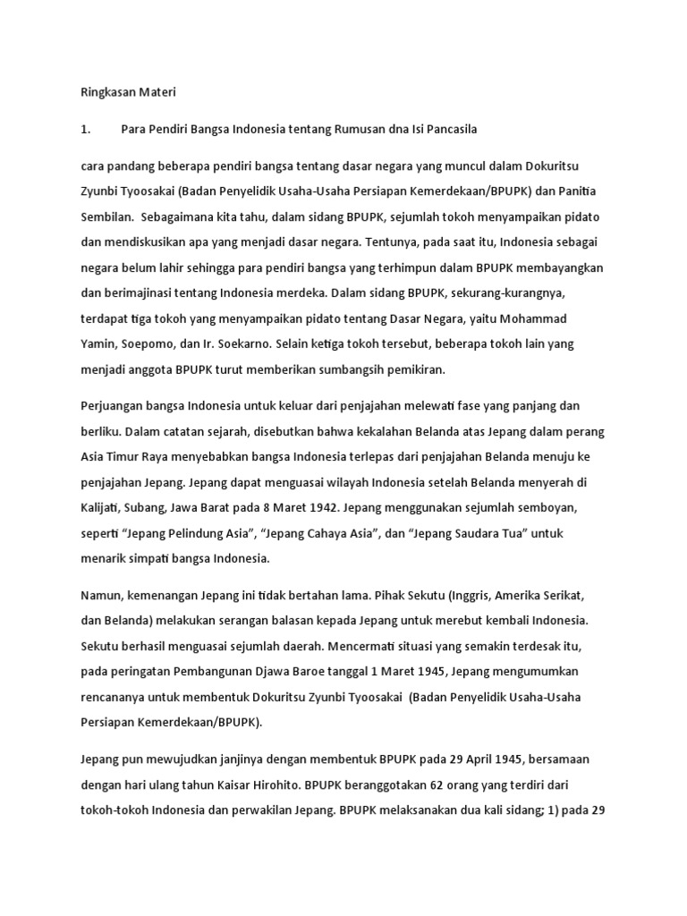 Ringkasan Materi Tugas | PDF