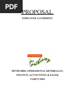 Proposal Gathering Karyawan RSIA Vitalaya | PDF